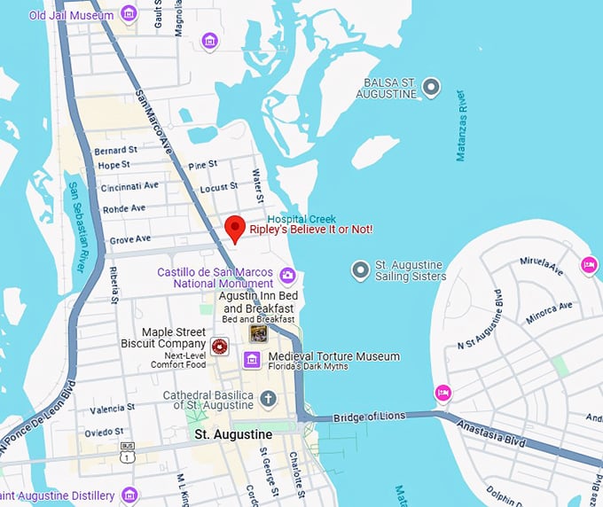 ripley's believe it or not! map