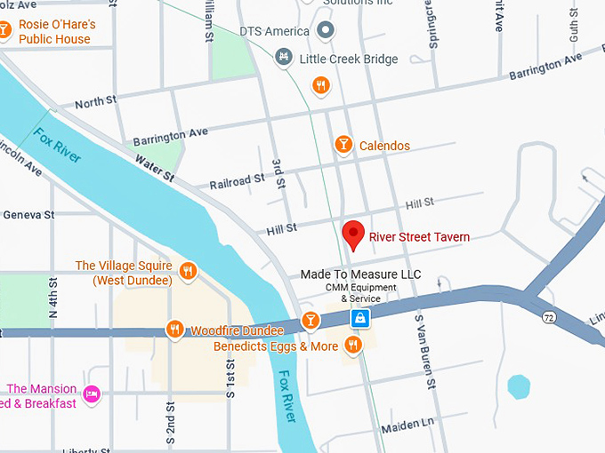 16. river street tavern map