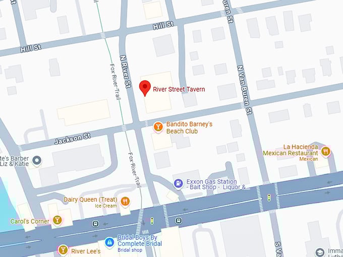 16. river street tavern map