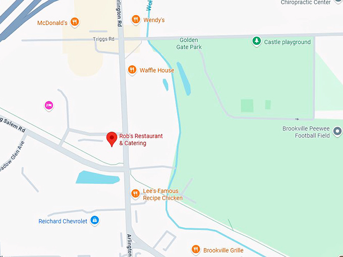 16. rob's restaurant & catering map