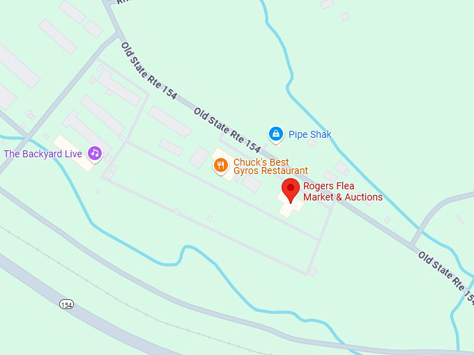 16. rogers community auction & flea map