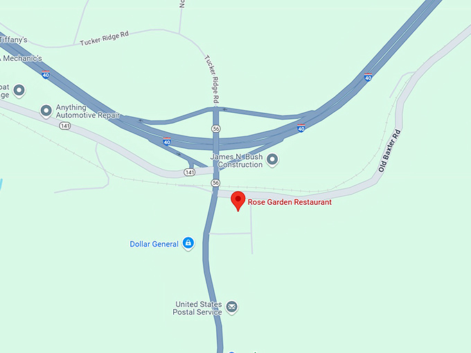 rose garden restaurant map