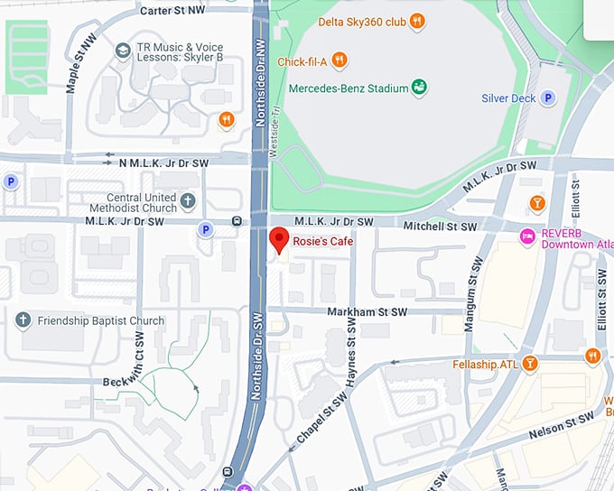 16. rosie's cafe map