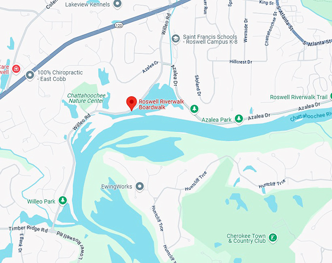 16. roswell riverwalk boardwalk map