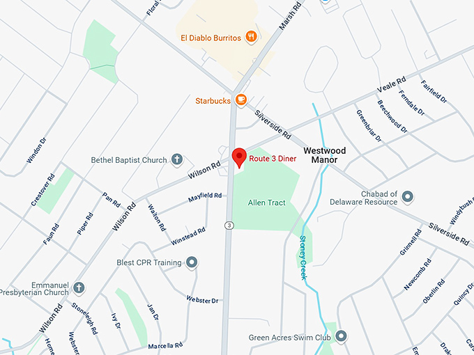 16. route 3 diner map