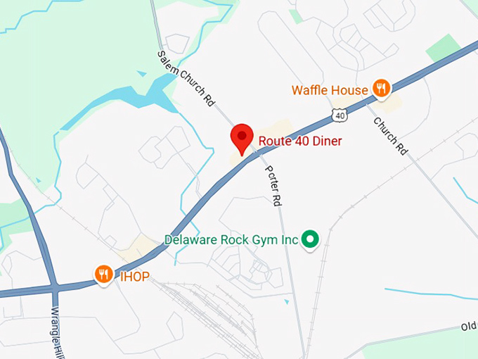 16. route 40 diner map