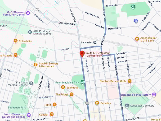 16. route 66 restaurant map