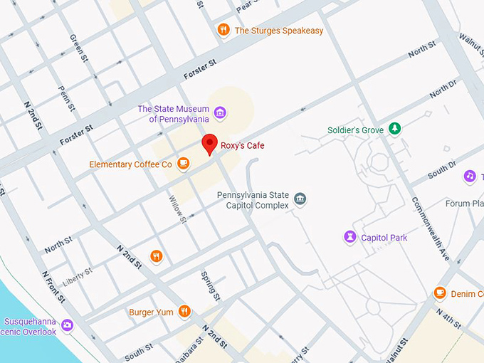 16. roxy’s cafe map