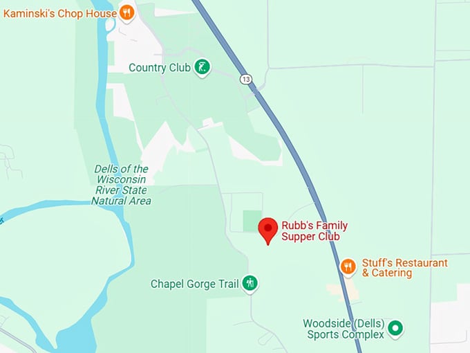16. rubb's family supper club map