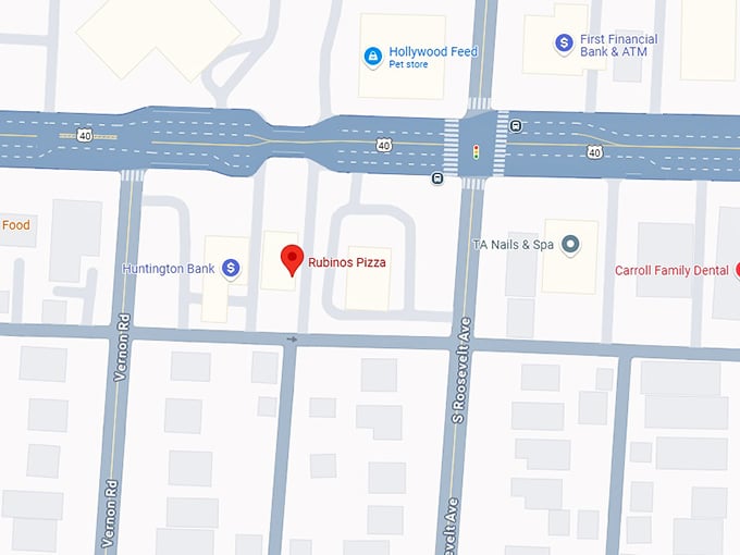 16. rubinos pizza map