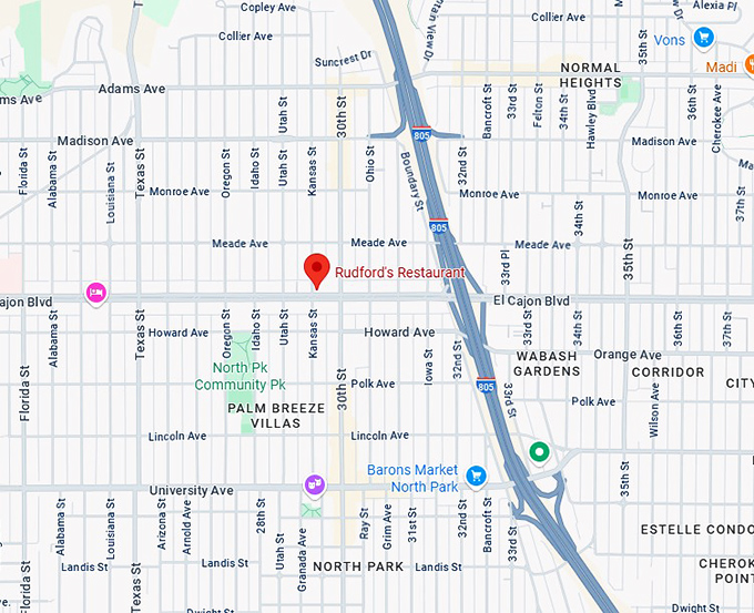 16. rudford's restaurant map