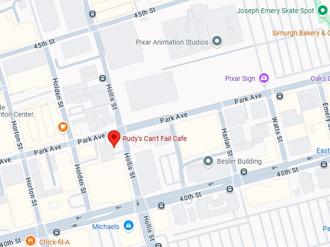 16. rudy's can't fail cafe map