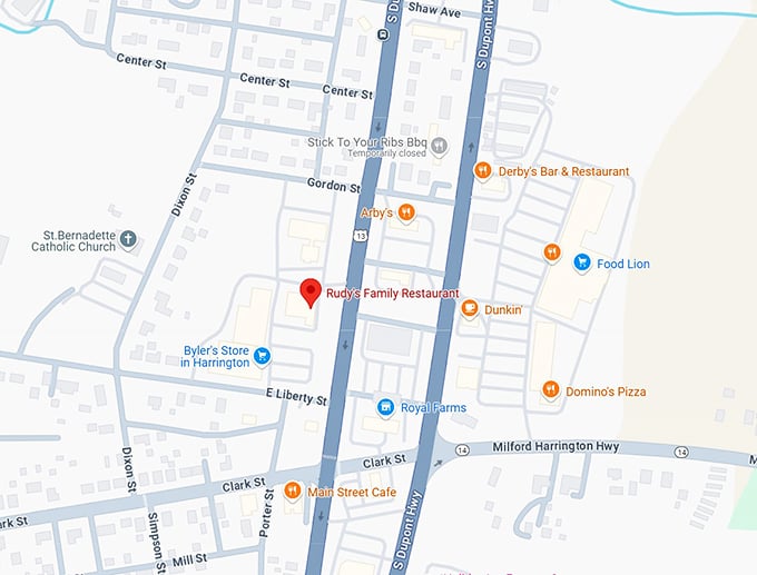 16. rudy's family restaurant map