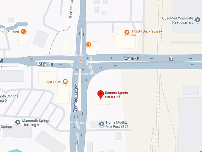 16. rumors sports bar & grill map