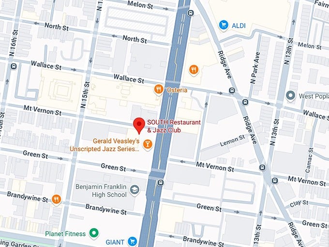 16. south restaurant & jazz club map