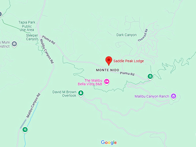 16. saddle peak lodge map