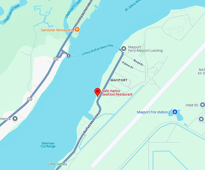 16. safe harbor seafood restaurant map