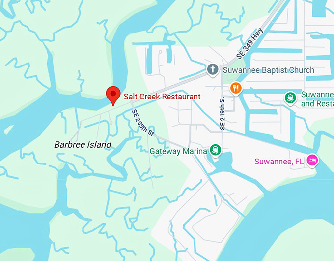 16. salt creek restaurant map