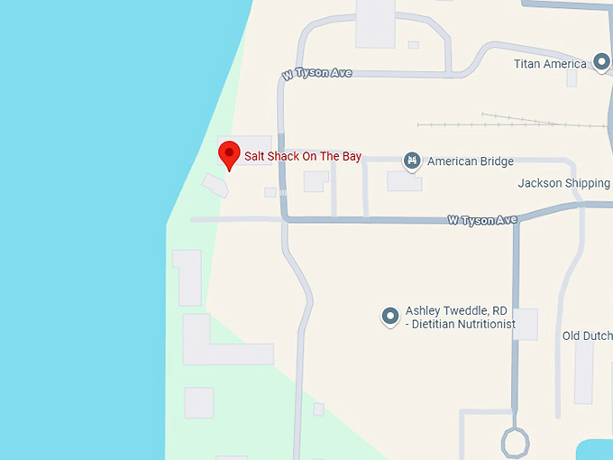 16. salt shack on the bay map