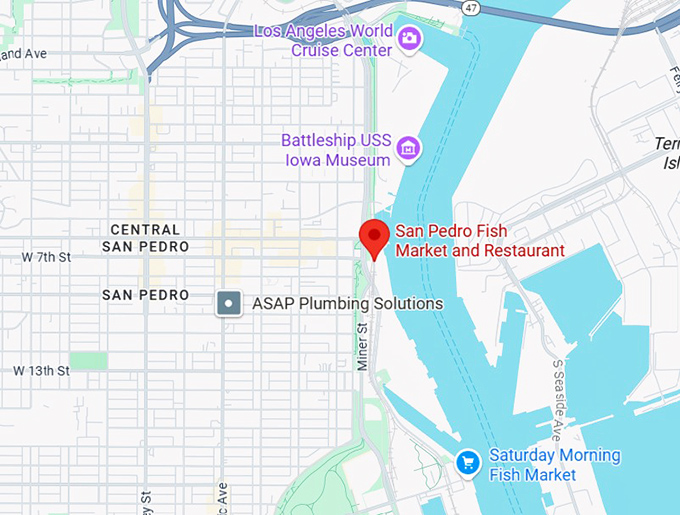 16. san pedro fish market and restaurant map