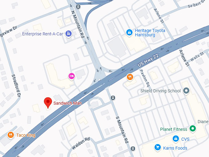 16. sandwich man map