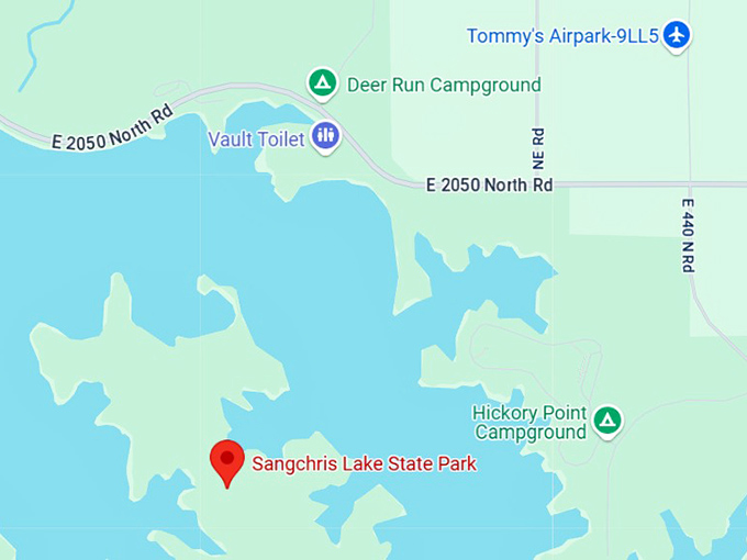 16. sangchris lake state park map