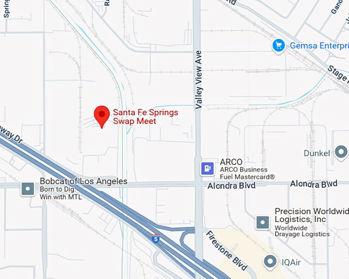 16. santa fe springs swap meet map