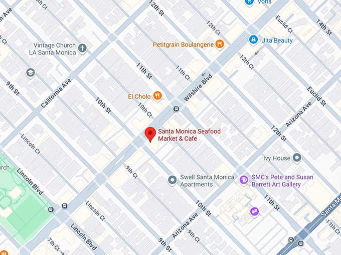 16. santa monica seafood market & cafe map