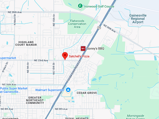 16. satchel's pizza map