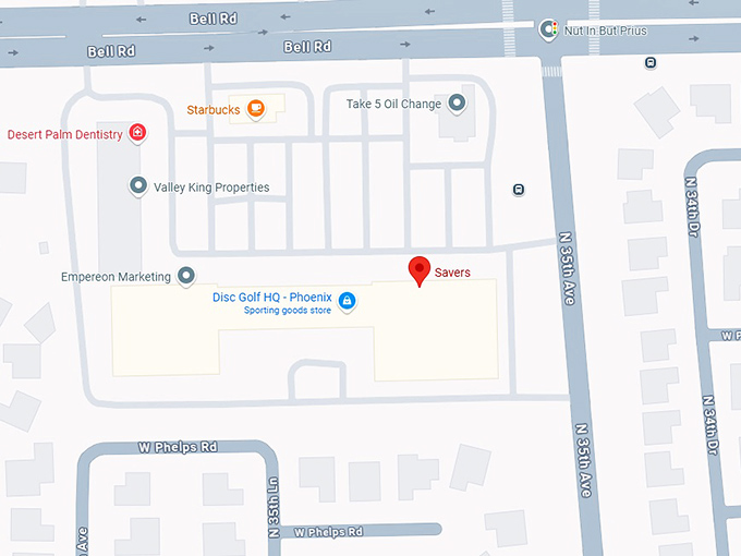 16. savers (3517 w bell rd) map