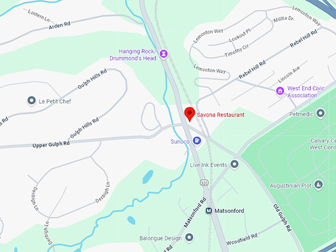 16. savona restaurant map