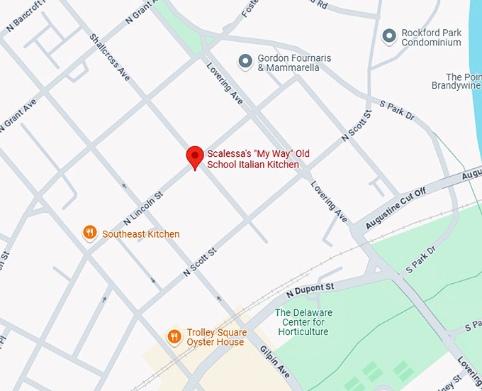 16. scalessa's my way old school italian kitchen map