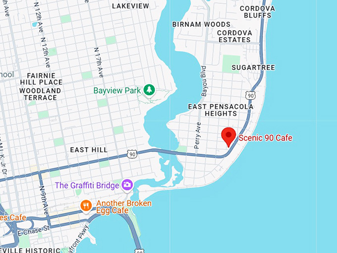 16. scenic 90 cafe map