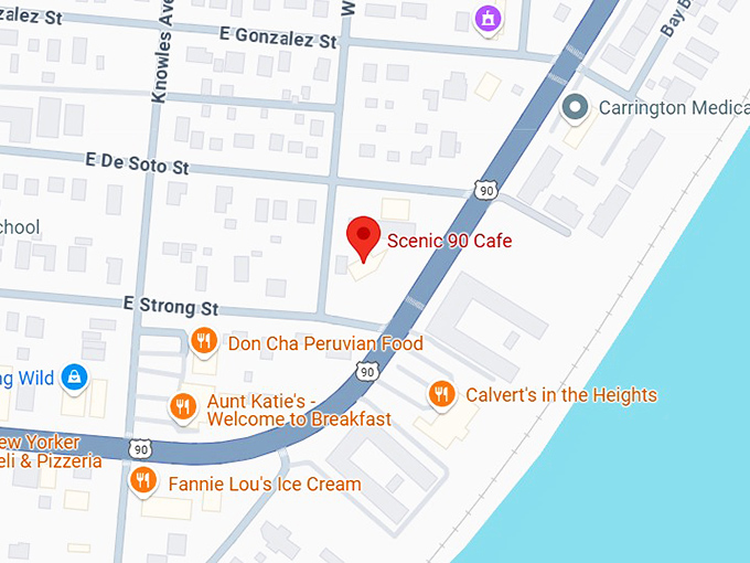 16. scenic 90 cafe map