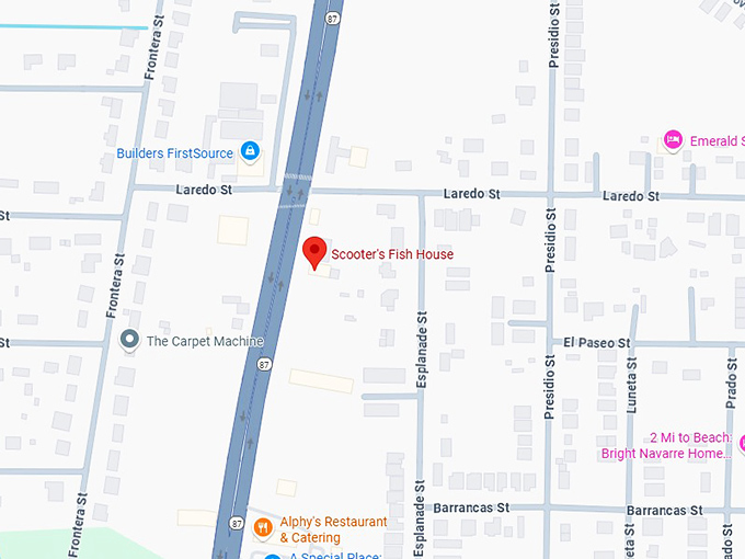 16. scooter's fish house map