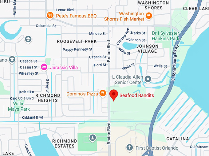 16. seafood bandits map