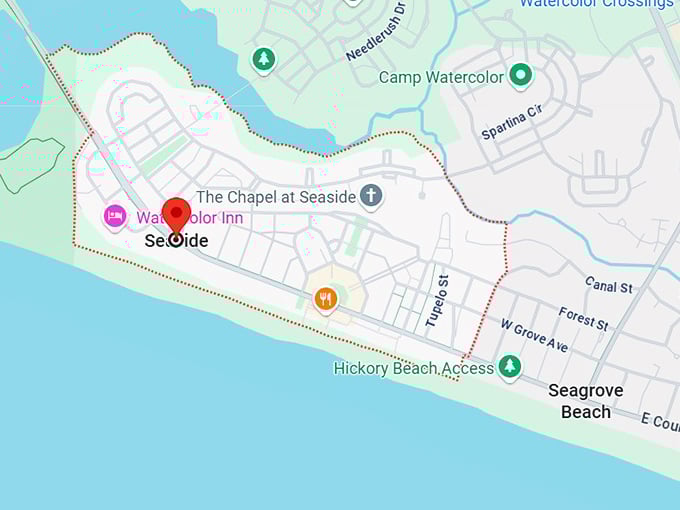 16. seaside, fl map