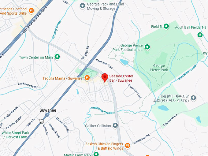 16. seaside oyster bar suwanee map