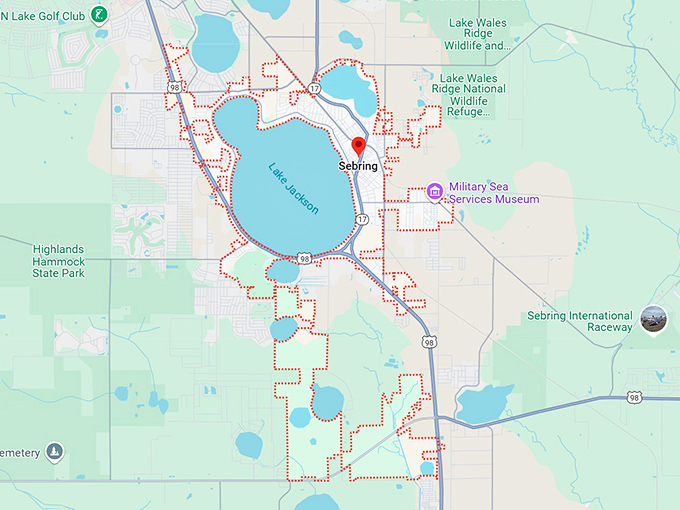 16. sebring, fl map