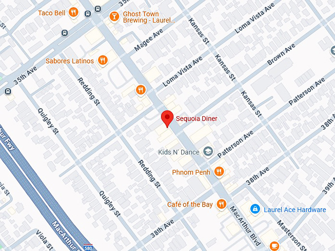 16. sequoia diner map