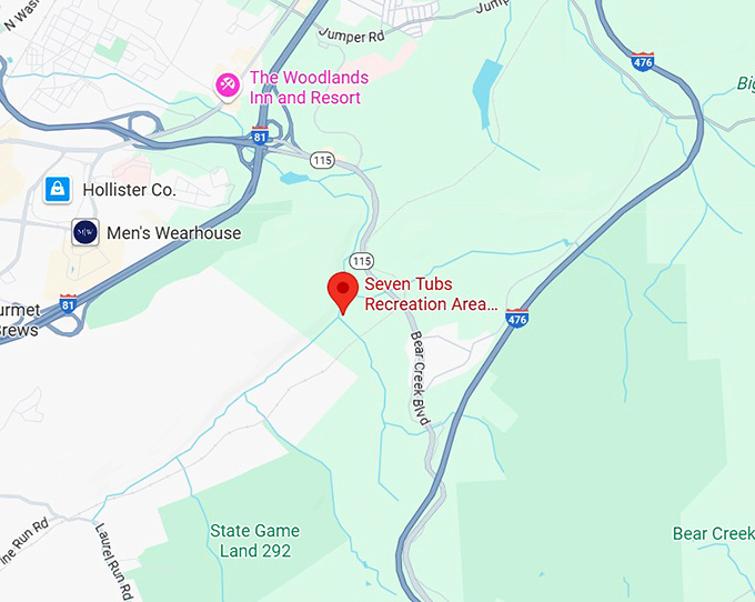 seven tubs recreation area pinchot forest district map