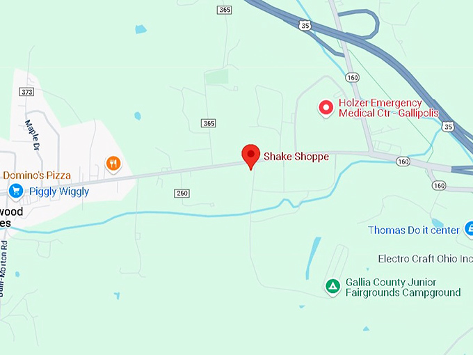 16. shake shoppe gallipolis map