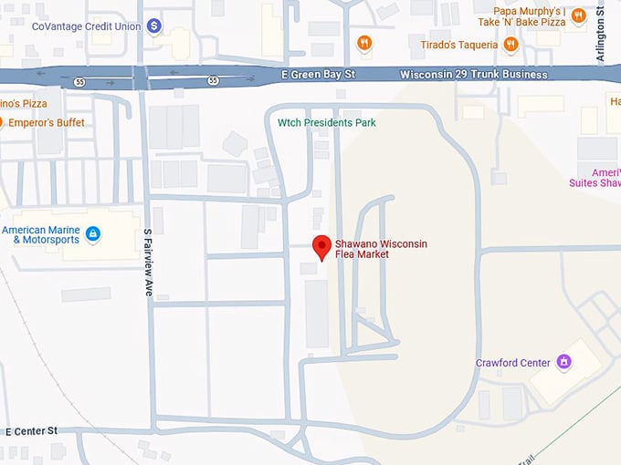 16. shawano wisconsin flea market map