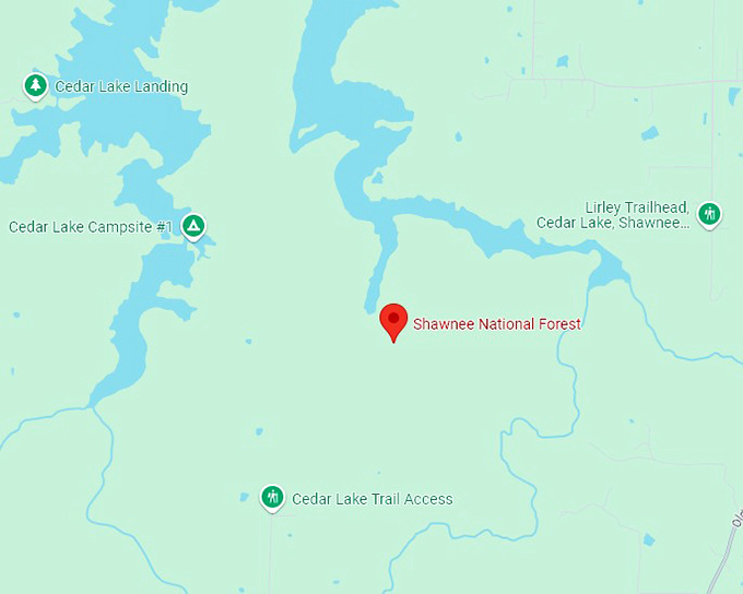 16. shawnee national forest map