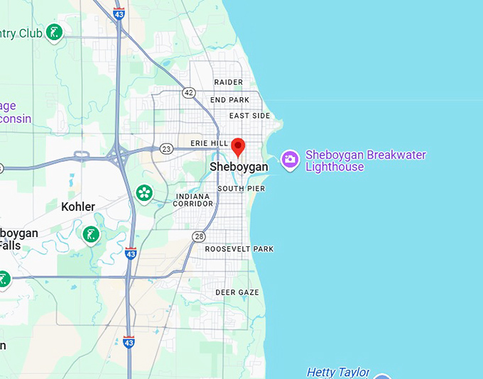 16. sheboygan map