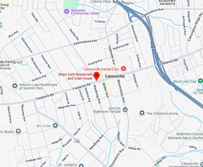 16. ships cafe restaurant and crab house map