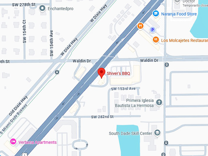 16. shiver's bbq map