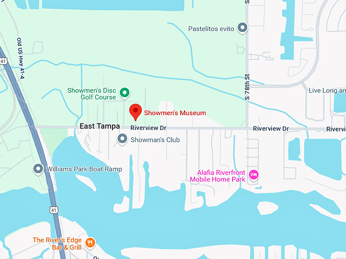 16. showmen's museum map