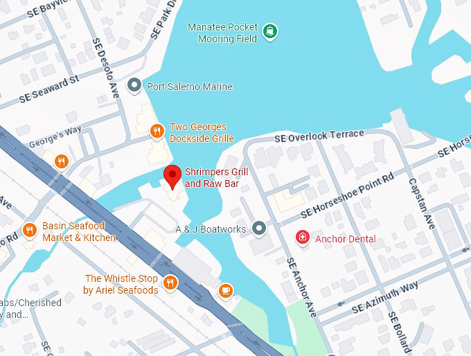 16. shrimper&rsquo;s grill & raw bar map