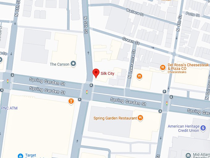 16. silk city diner map